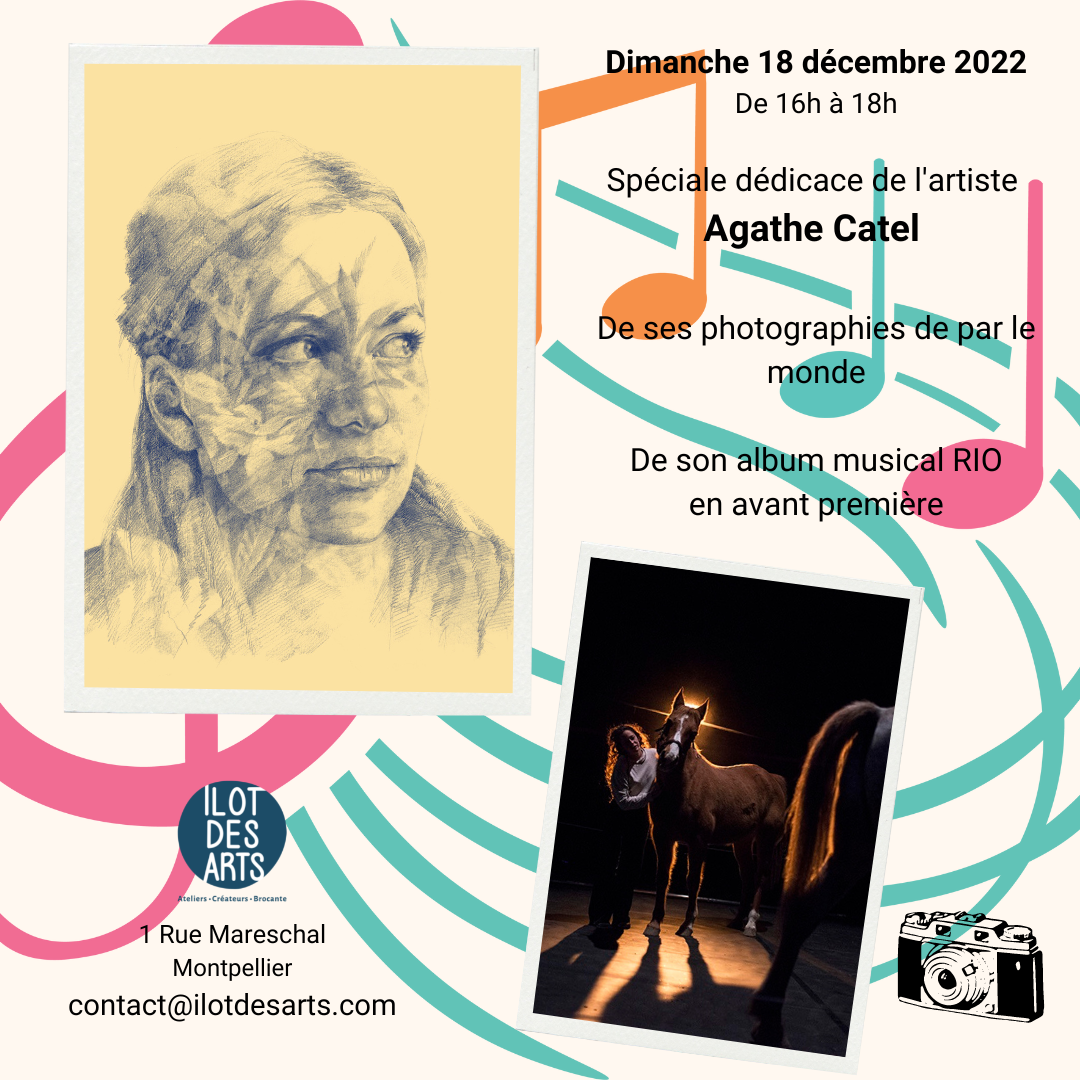 Dédicace photographies Agathe Catel - Ilot des arts