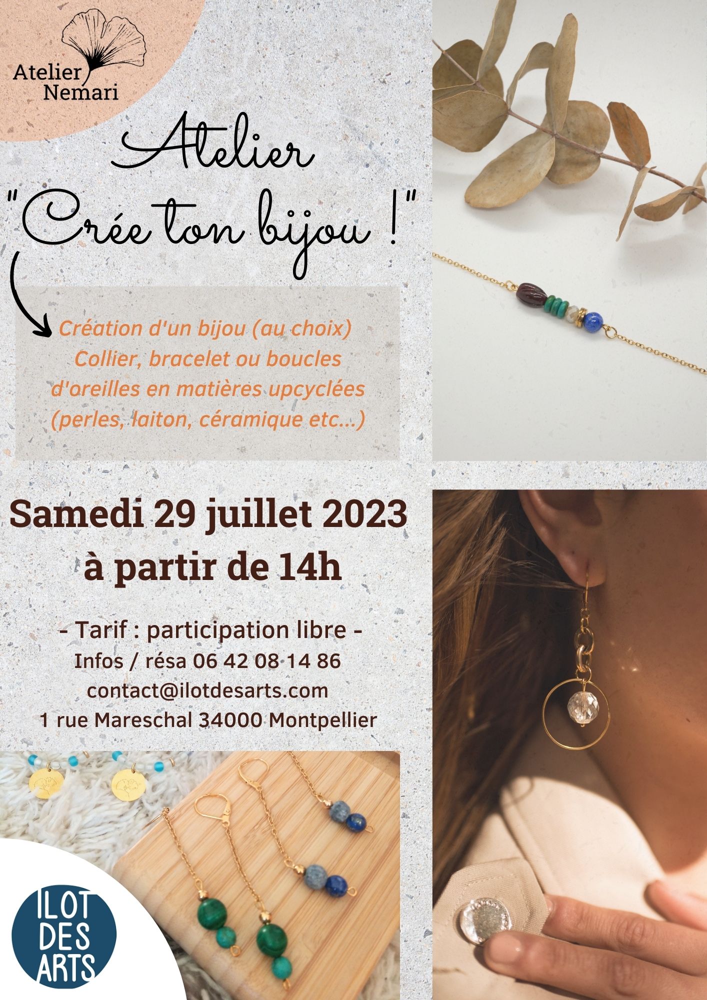 Atelier Bijoux Upcycling - Ilot des arts
